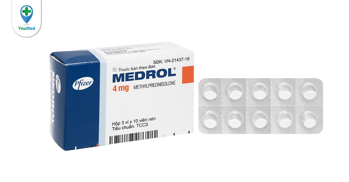Thuốc Medrol (methylprednisolon): Chỉ định và những lưu ý - YouMed