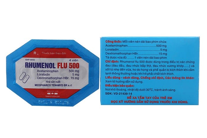 Thuốc Rhumenol Flu 500: Công dụng, cách dùng và lưu ý