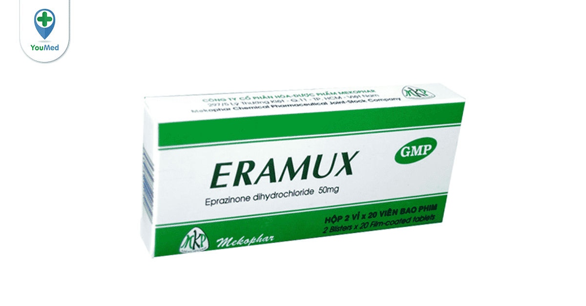 Thuốc Eramux (eprazinone): Công dụng, cách dùng và lưu ý - YouMed