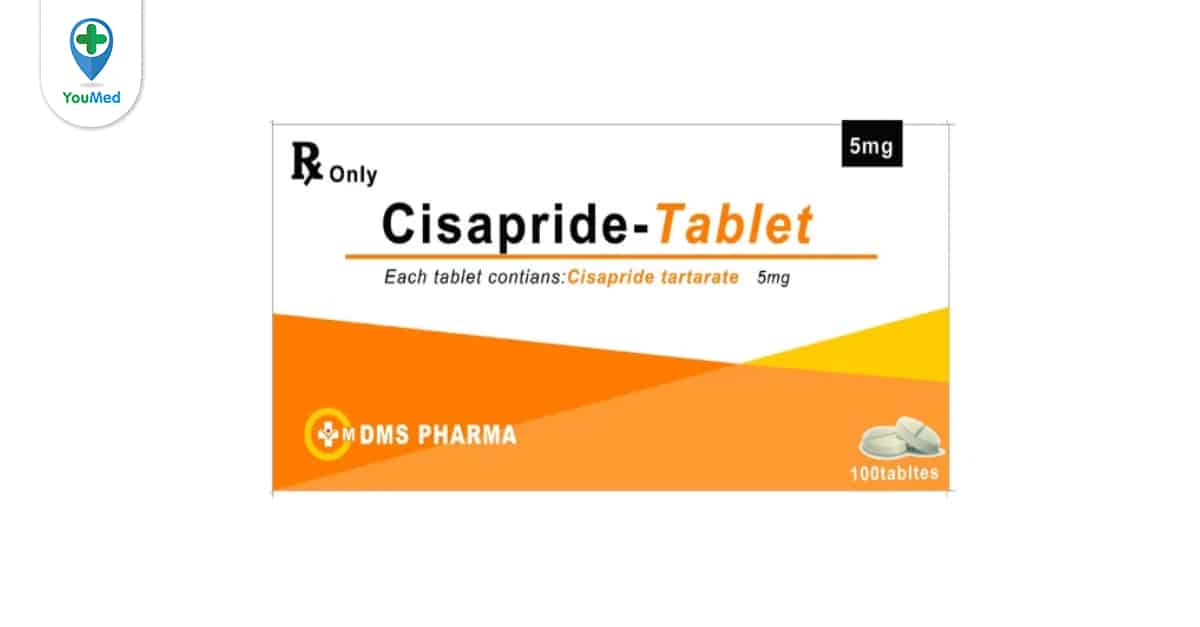 Thuốc cisaprid - thuốc tăng vận động dạ dày, ruột - YouMed