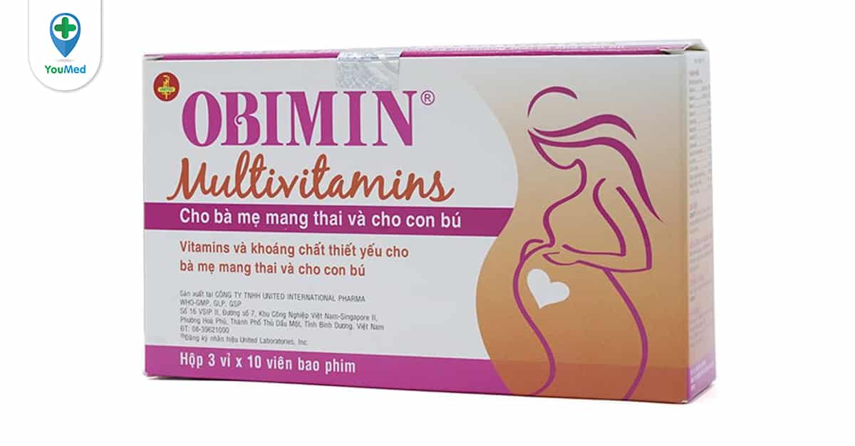 Thuốc Obimin: Công dụng, cách dùng và lưu ý - YouMed