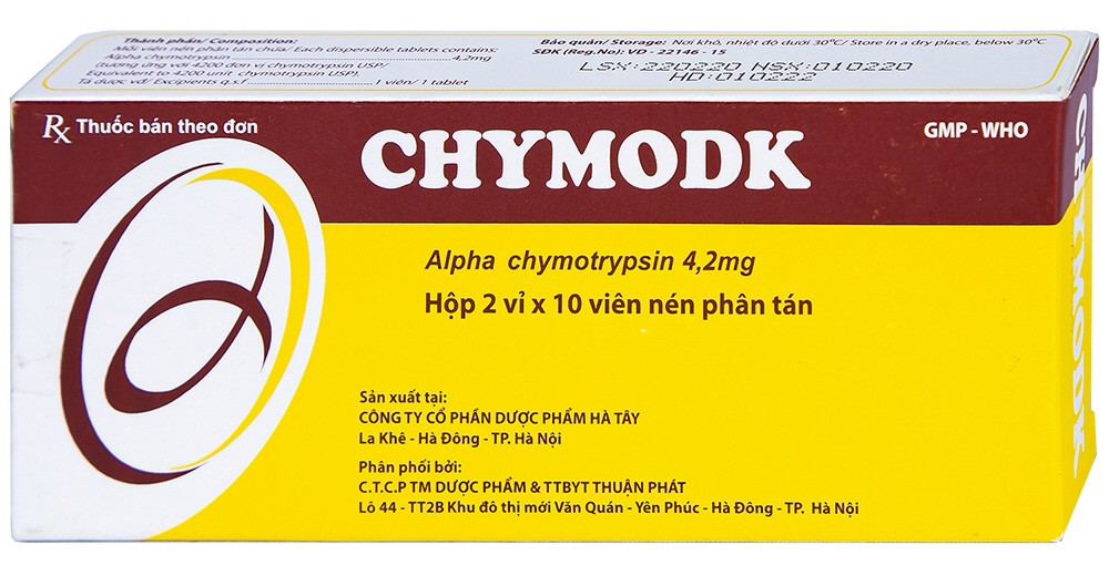 Chymodk là thuốc gì? Công dụng, cách dùng và những điều cần lưu ý