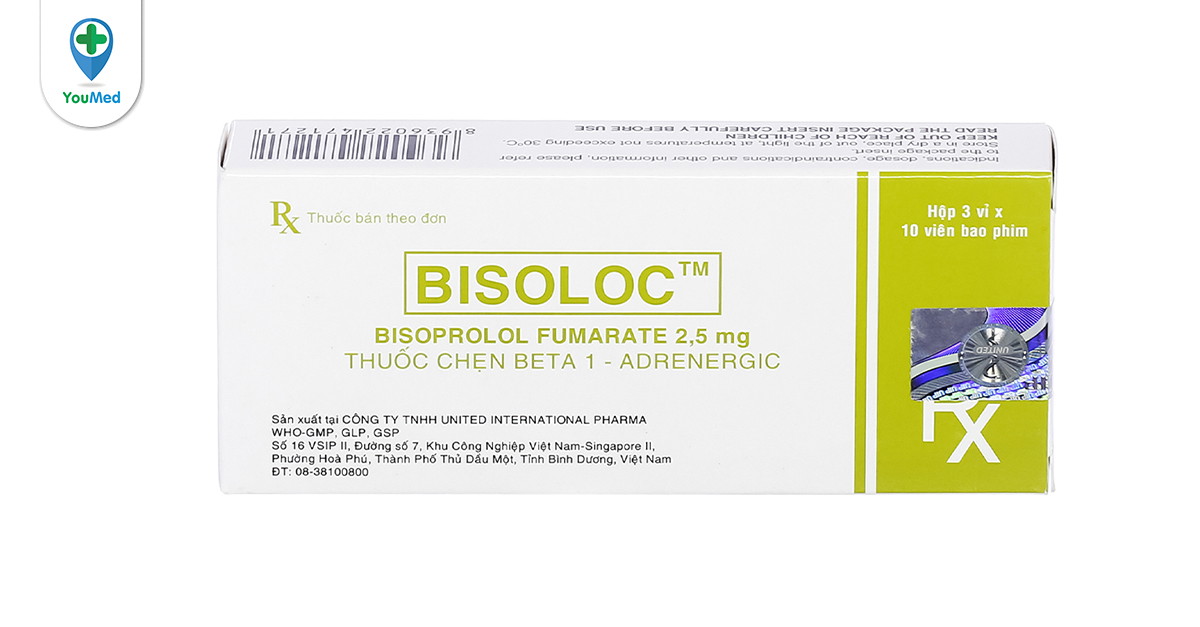Bạn biết gì về thuốc hạ huyết áp Bisoloc (bisoprolol) - YouMed
