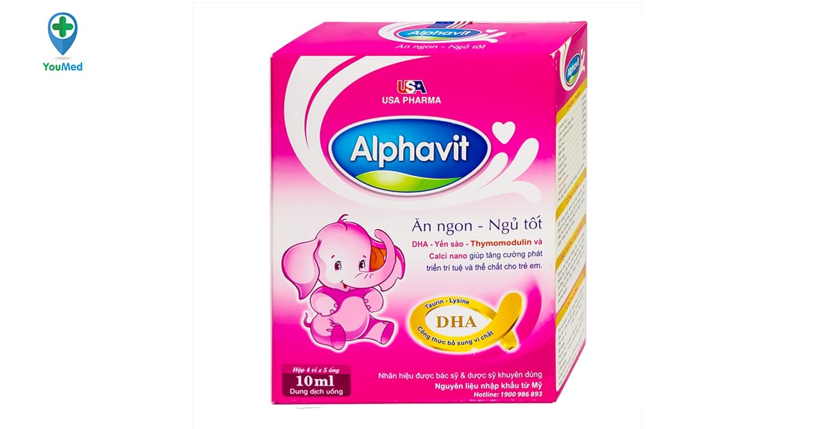 Dung dịch uống ăn ngon ngủ tốt Alphavit Usa Pharma tốt không? - YouMed