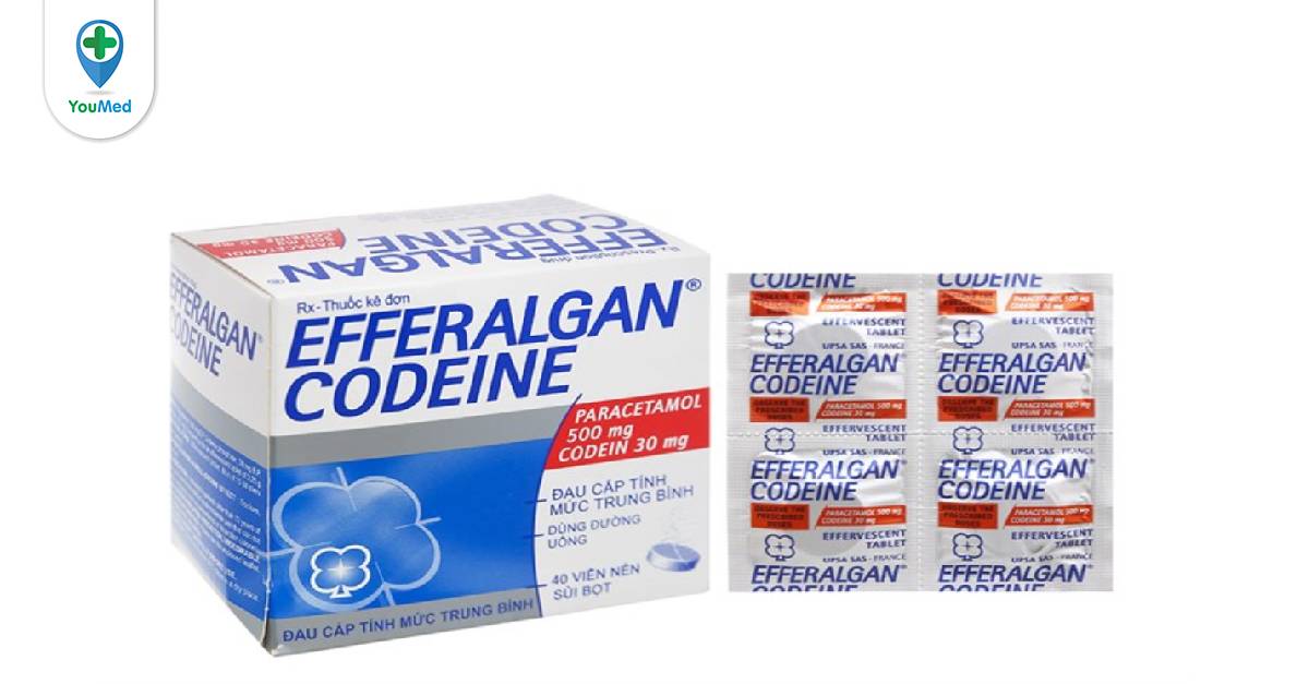 Thuốc giảm đau, hạ sốt Efferalgan Codein: Những lưu ý khi dùng - YouMed