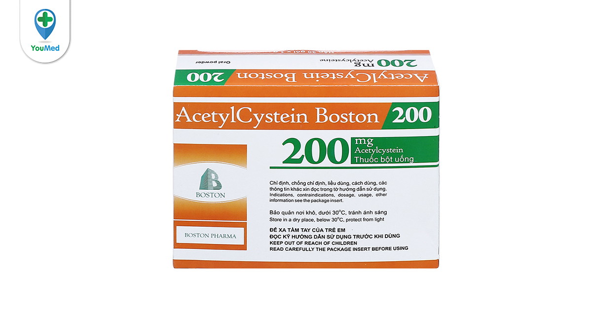 Acetylcystein 200 mg là thuốc gì? Công dụng, cách dùng và lưu ý - YouMed