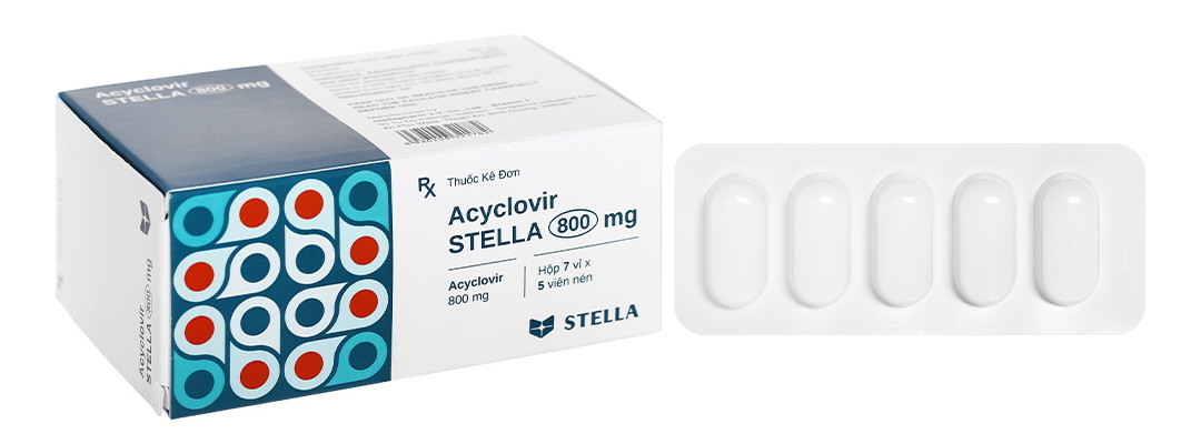 Acyclovir Stella 800 mg là thuốc gì? Công dụng, cách dùng và lưu ý - YouMed