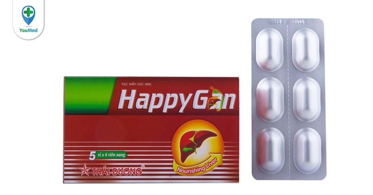 Viên uống giải độc gan Happy Gan có tốt không? Lưu ý khi dùng - YouMed