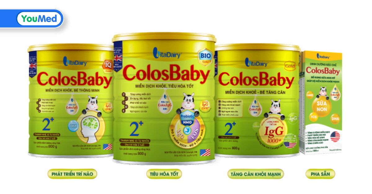 Các loại sữa ColosBaby phổ biến hiện nay: công dụng, giá và đối tượng ...